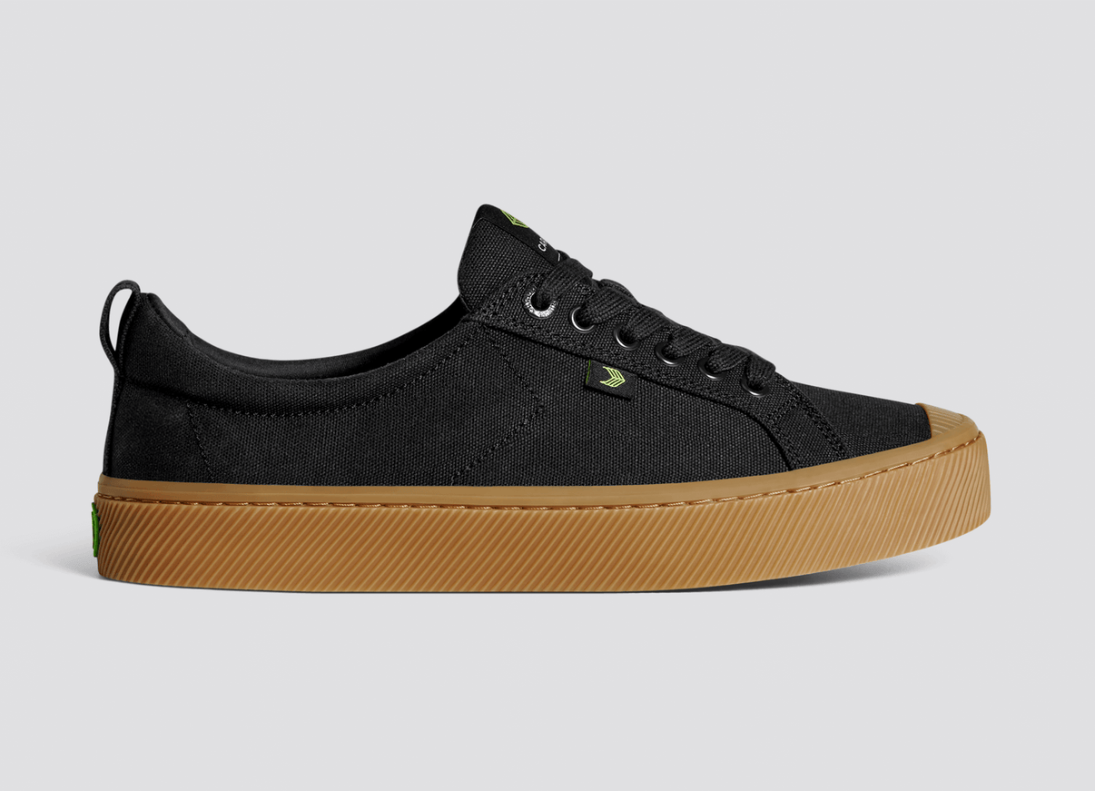 CARIUMA Men & Women OCA Low Gum Black Canvas Sneaker – C A R I U M A